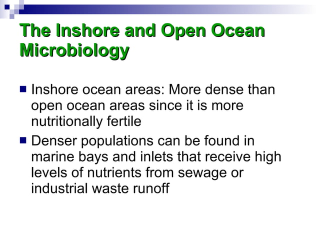 Microbes In Aquatic Marine Ecosystem | PPT