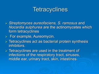Microbes as sources of antibiotics and therapeutic agents | PPT