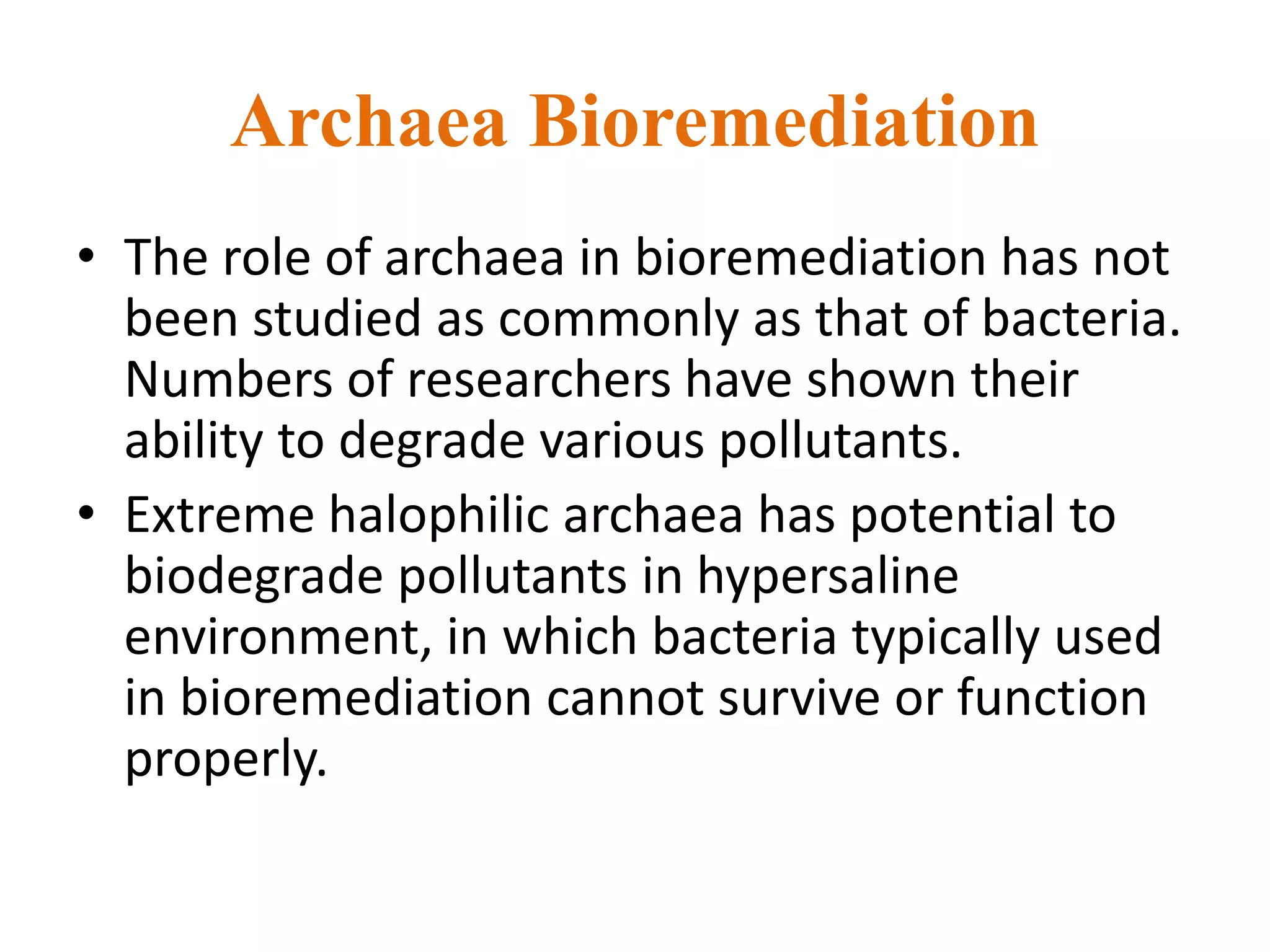 Microbes in bioremediation | PPTX