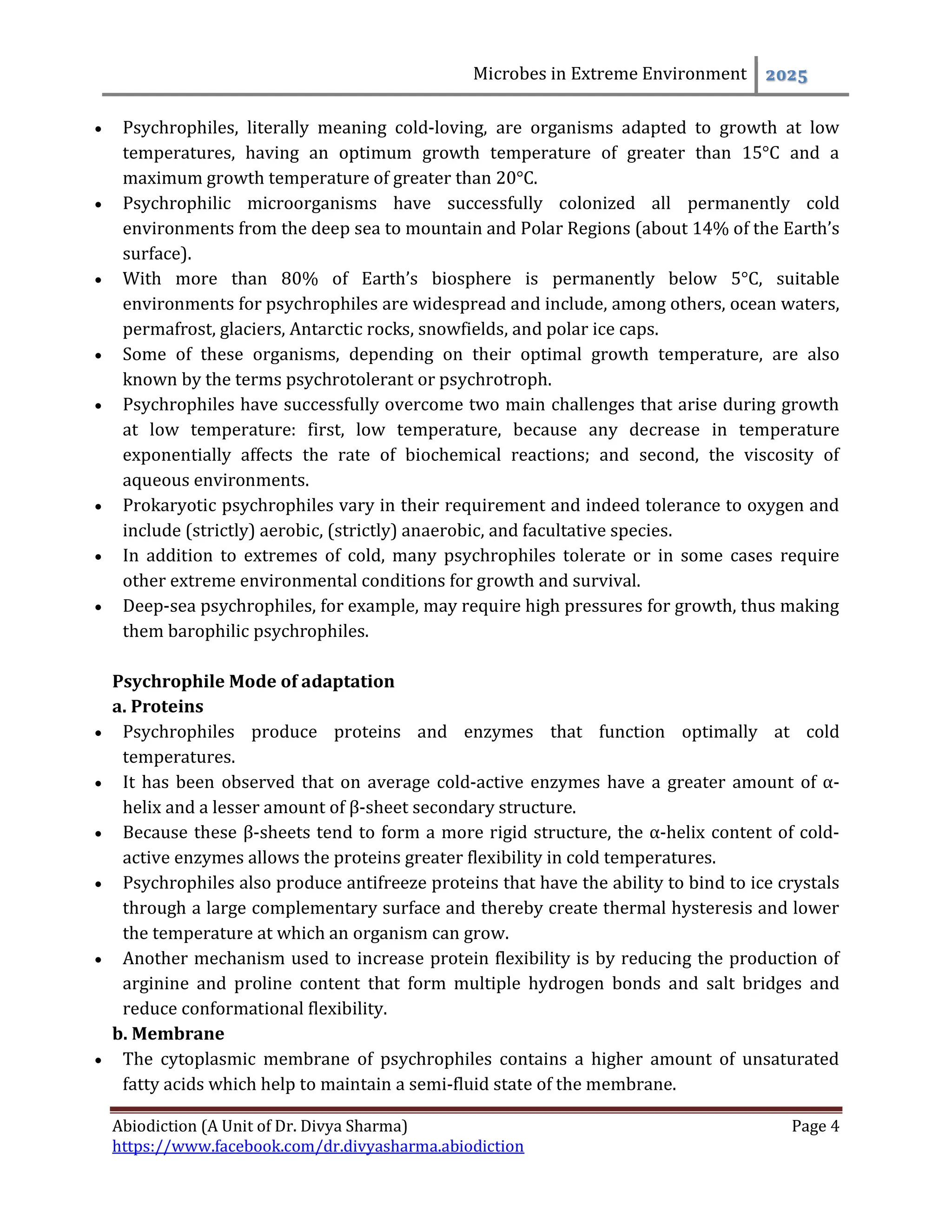 Microbes in Extreme Environment: Temperature (Psychrophile, Thermophile ...