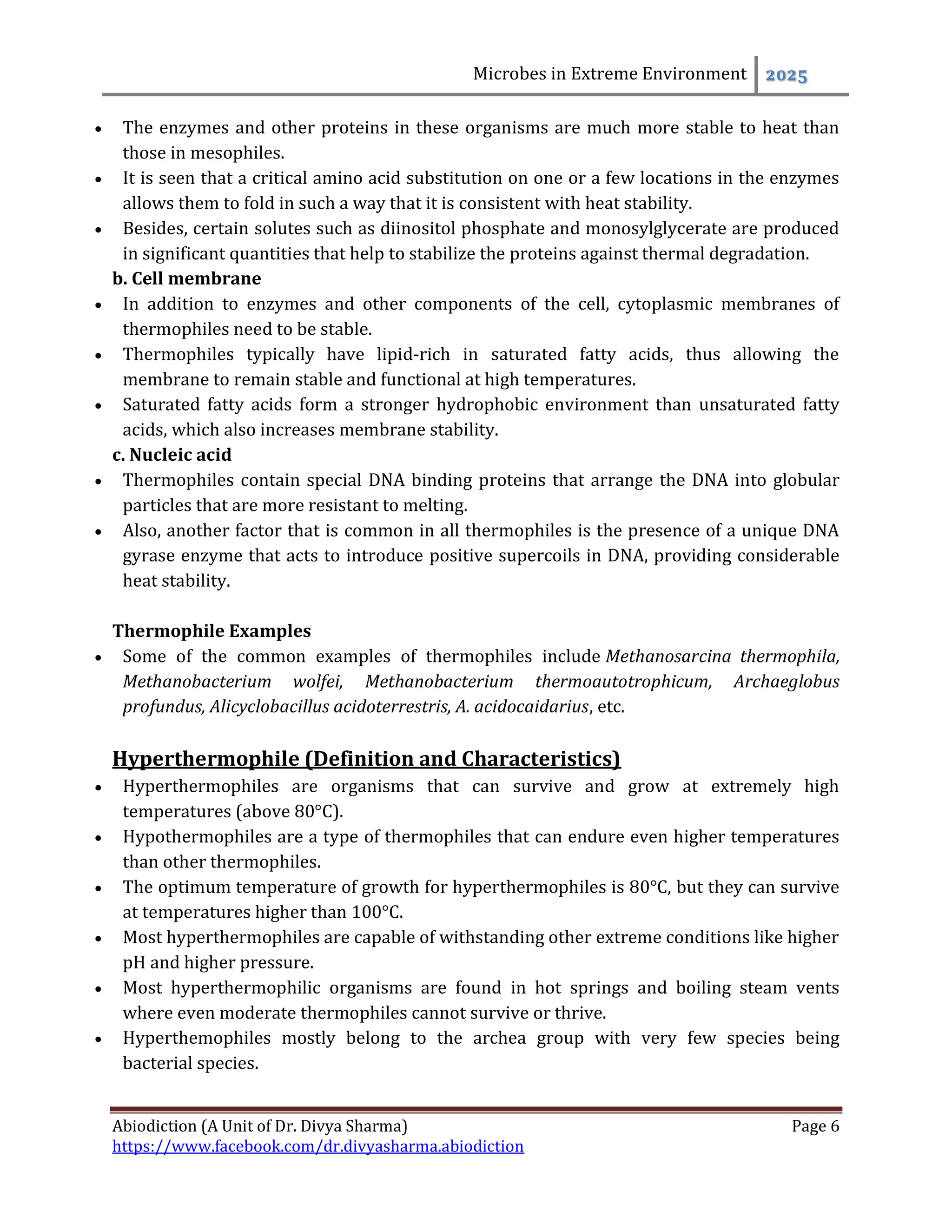 Microbes in Extreme Environment: Temperature (Psychrophile, Thermophile ...