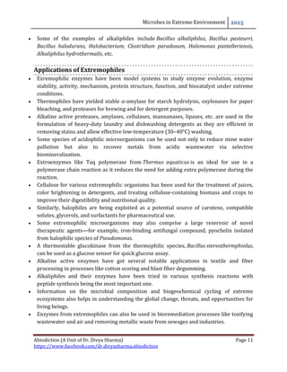 Microbes in Extreme Environment: Temperature (Psychrophile, Thermophile ...