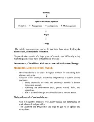 Notes for Microbes in Human Welfare - 12th Biology | DOC
