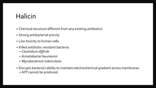 Microbes in the Media: In Silico Screening and Halicin | PPTX