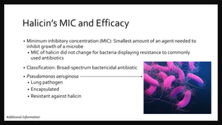 Microbes in the Media: In Silico Screening and Halicin | PPTX