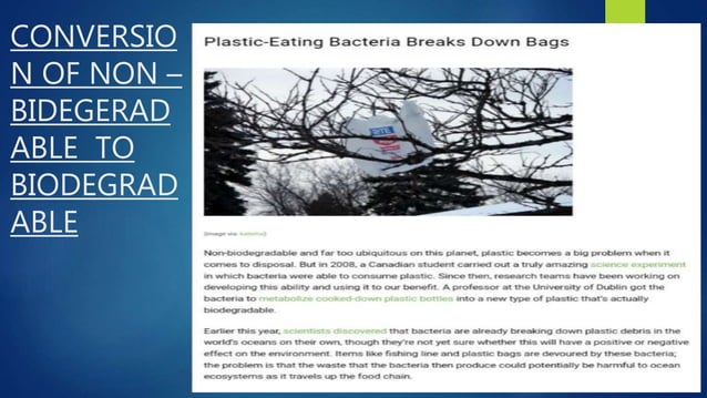 Microbes in pollution control | PPTX | Chemistry | Science