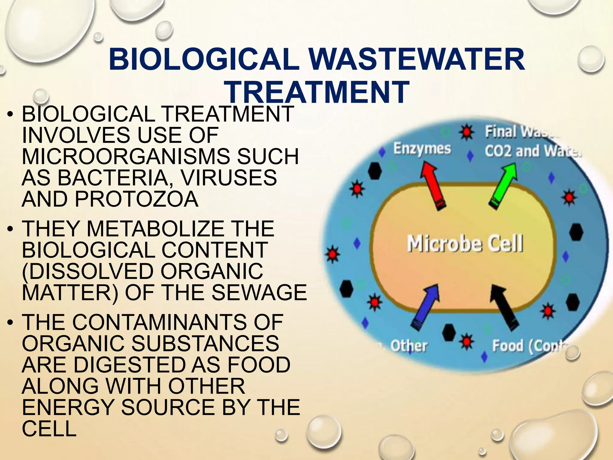 Microbes in waste water treatment | PPTX
