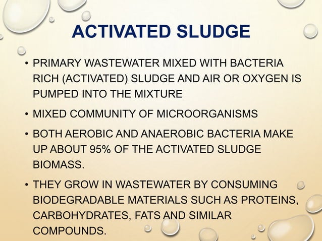 Microbes in waste water treatment | PPTX | Science