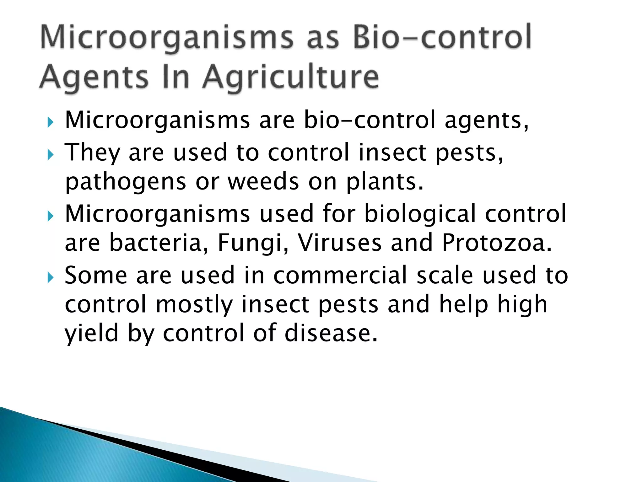 Microbes in Agriculture | PPTX
