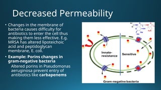 MICROBES RESISTING ANTIBIOTICS and their mechanism.pptx