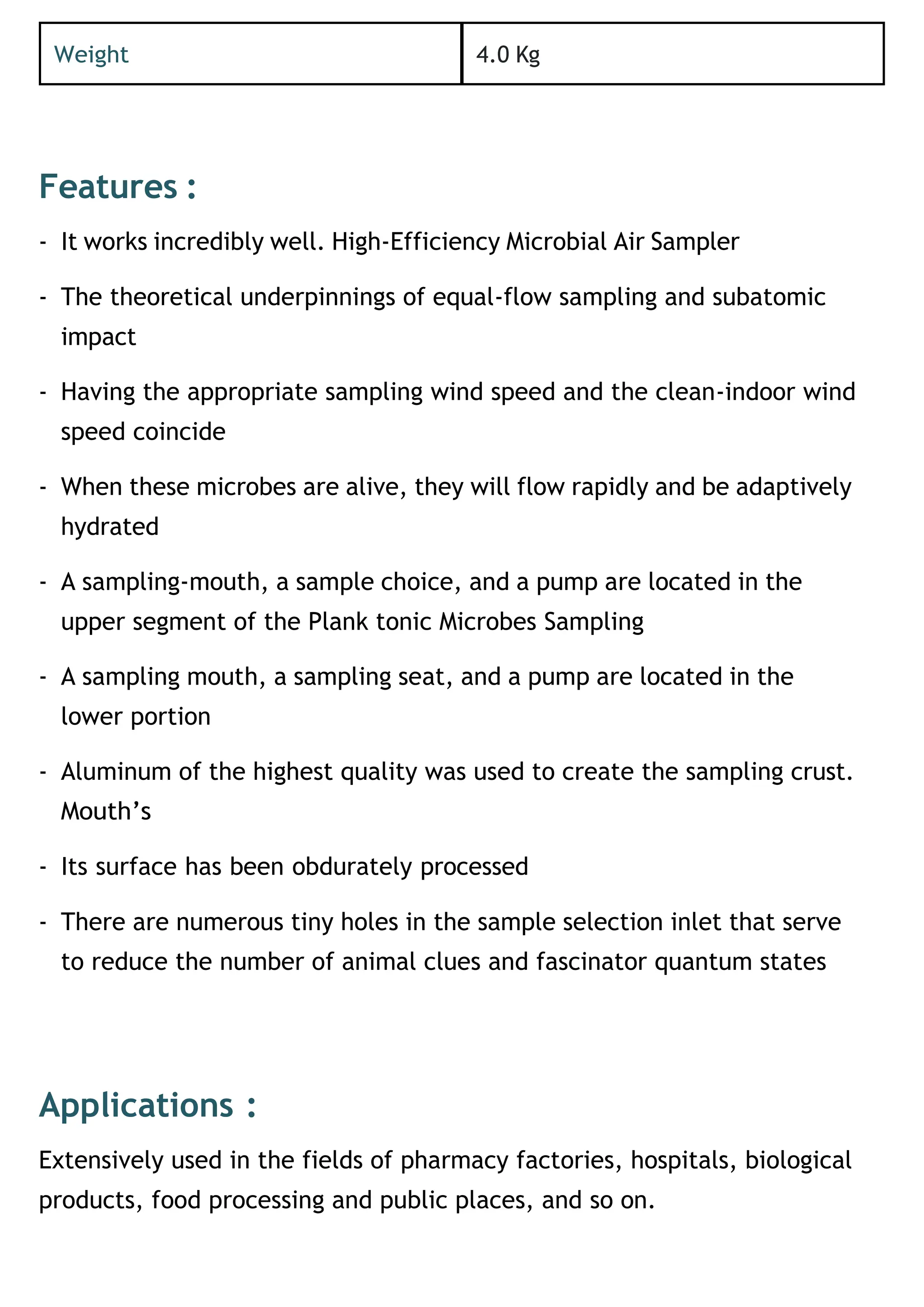 Microbial Air Sampler | PDF