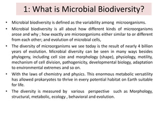 Microbial-Diversity.pptx 123333333333333333333 | PPT