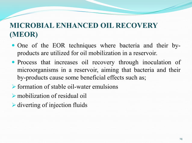 Microbial Enhance Oil Recovery | PPTX | Chemistry | Science