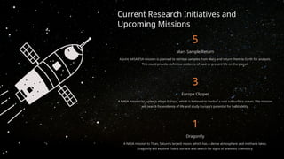Microbial Life in Space and Mars -An ppt | PPTX