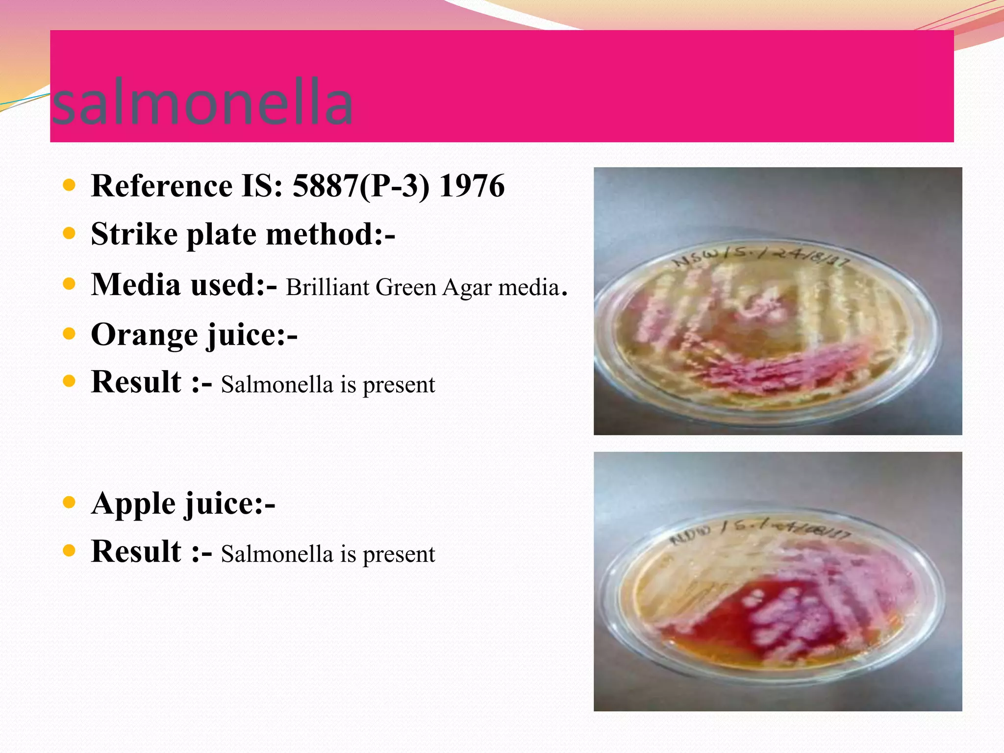 Microbial analysis of juices | PPTX