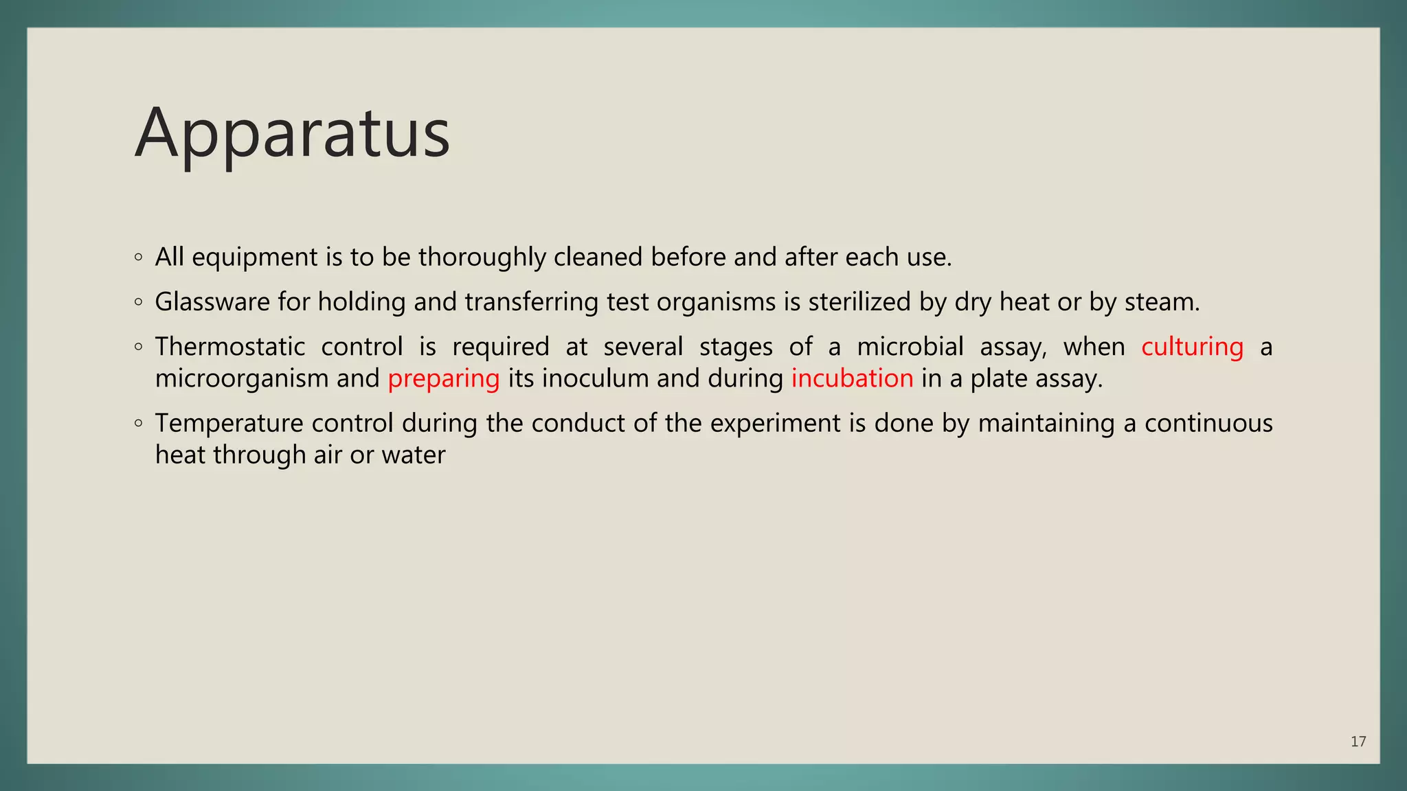 Microbial Assay of Antibiotics | PPTX | Chemistry | Science