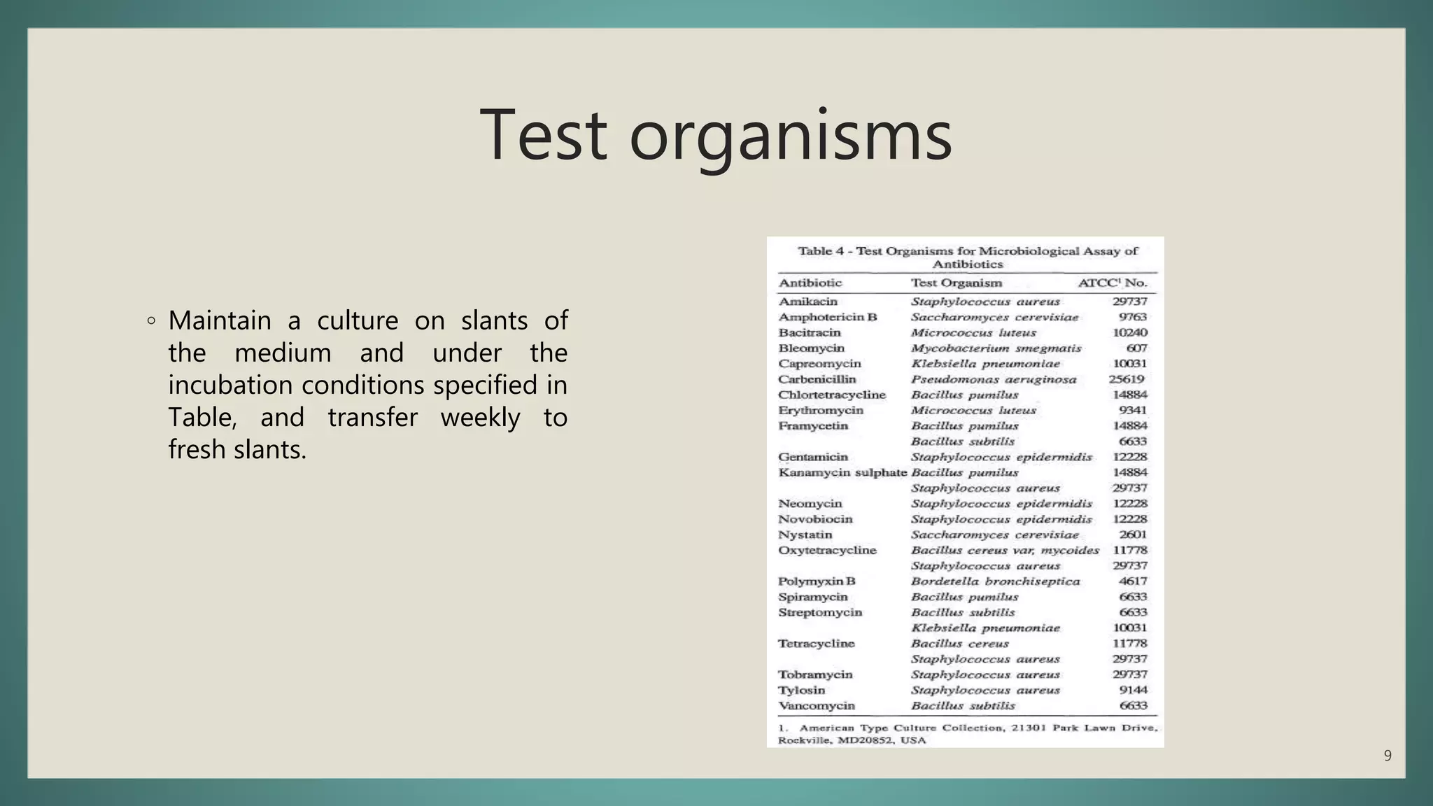 Microbial Assay of Antibiotics | PPTX | Chemistry | Science