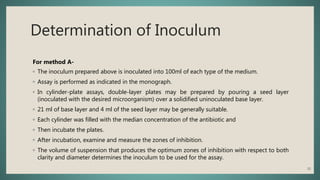 Microbial Assay of Antibiotics | PPTX