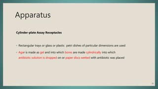Microbial Assay of Antibiotics | PPTX