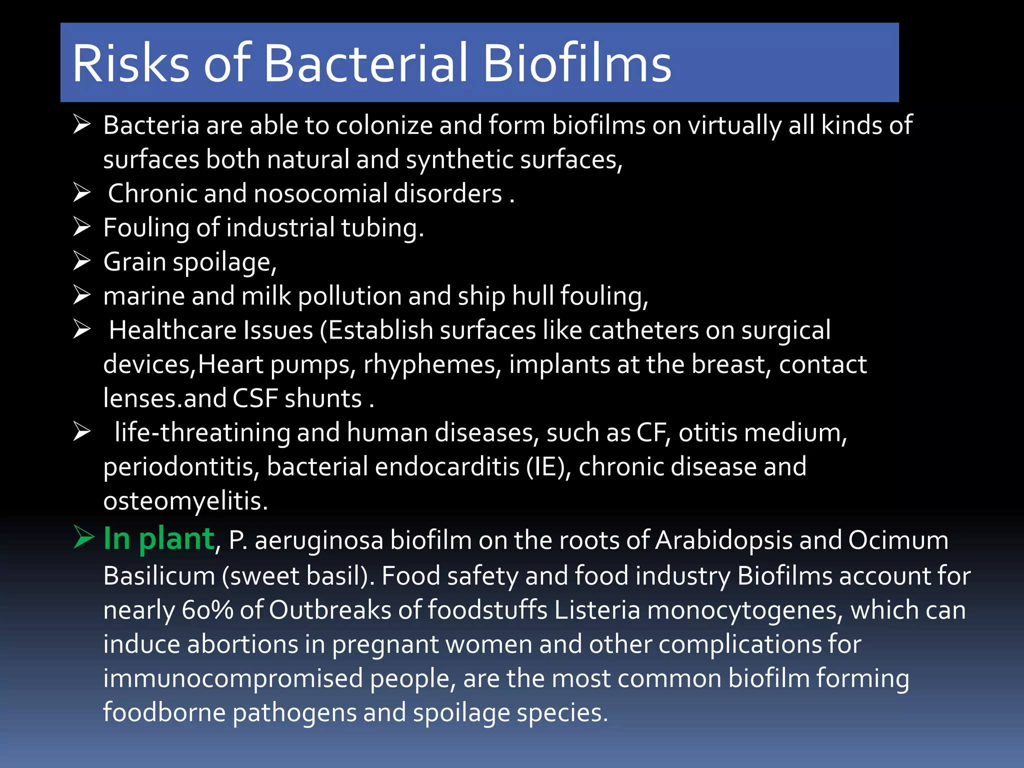 Microbial biofilms formation | PPTX