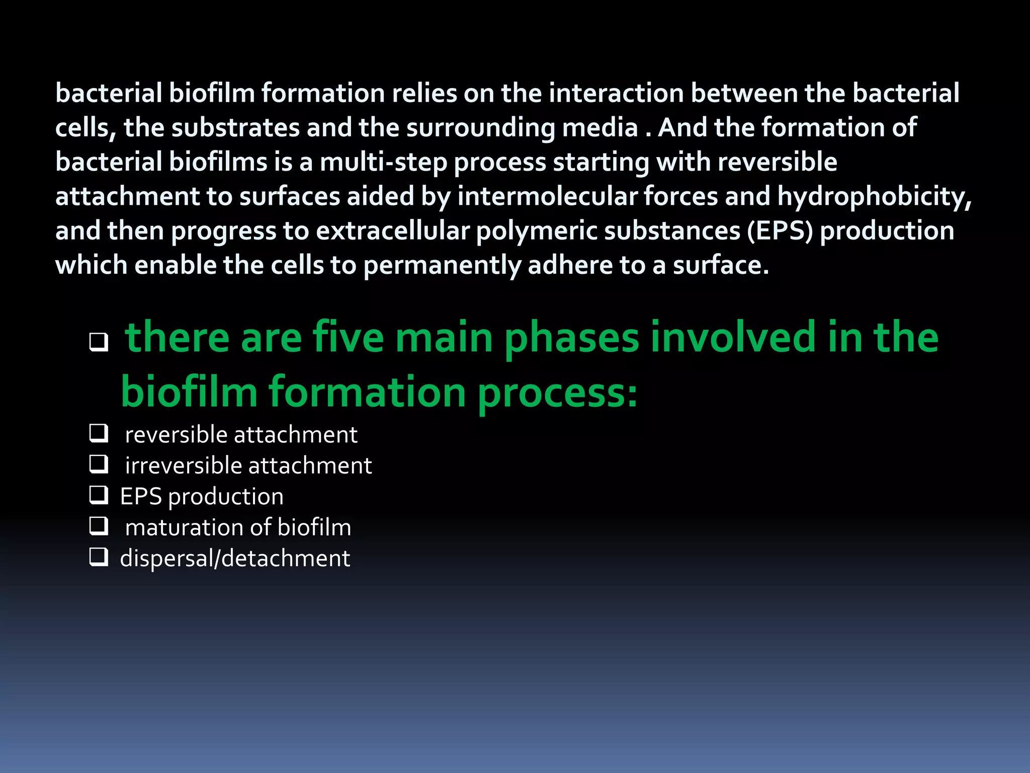 Microbial biofilms formation | PPTX