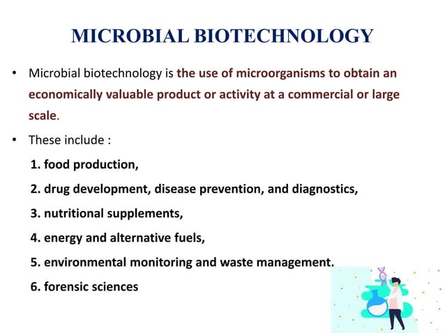 Microbial Biotechnology- Current trends | PPTX
