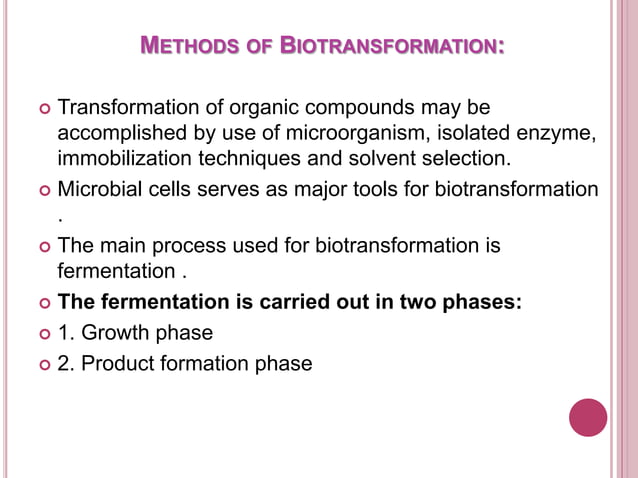 Microbial Biotransformation.pptx | Endocrine and Metabolic Diseases ...