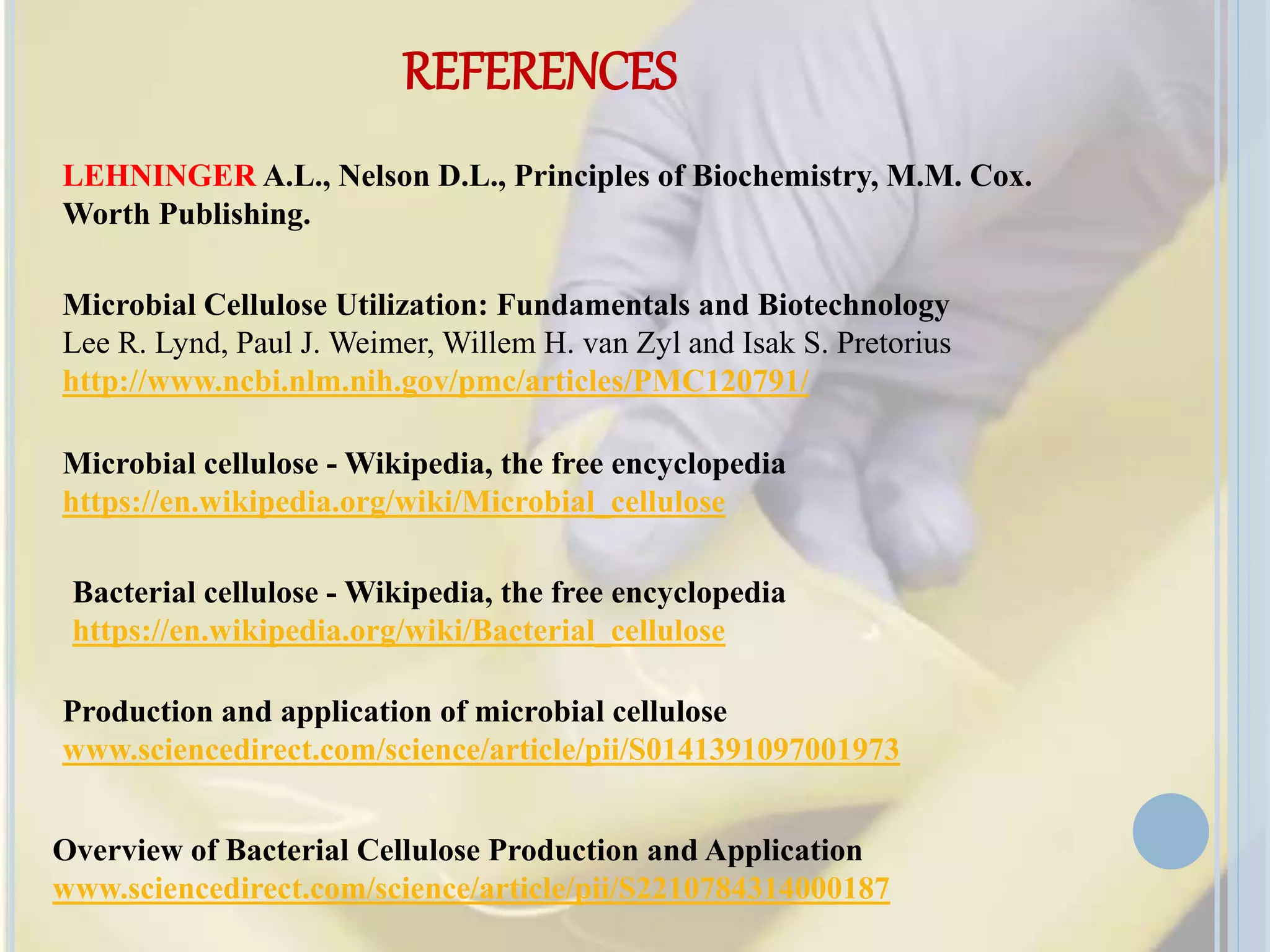 Microbial cellulose | PPTX