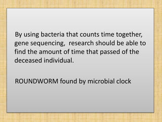 Microbial clock | PPTX
