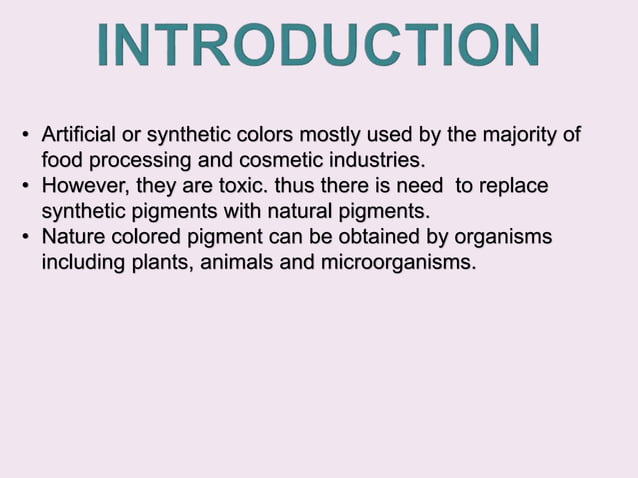 Microbial colors | PPTX