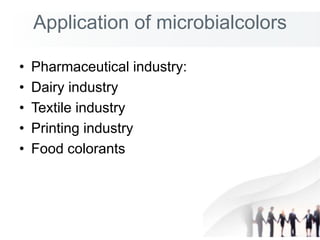 Microbial colors | PPTX