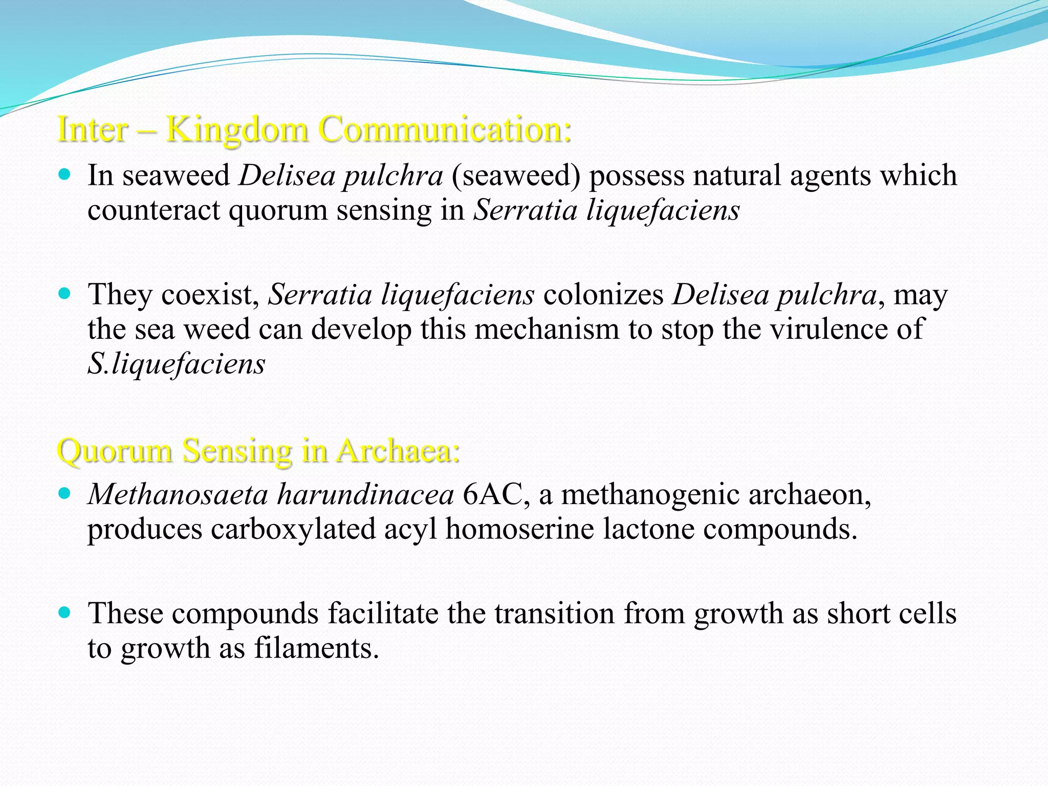Microbial communication systems | PDF