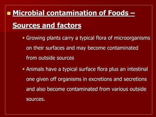 Microbial contamination of foods | PPT