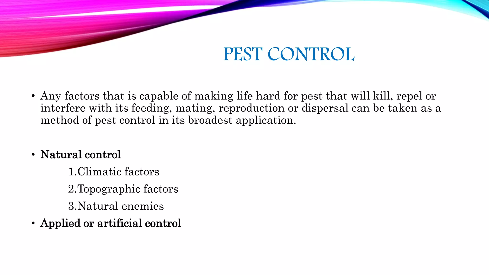 Microbial control - insect- pest control | PPTX