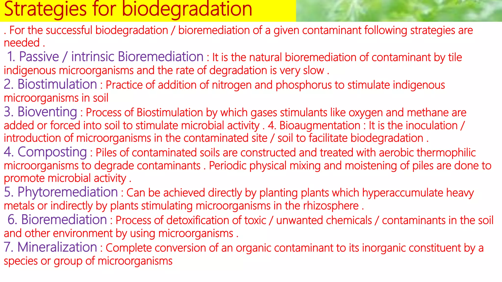 Microbial degradation of pesticides | PPTX