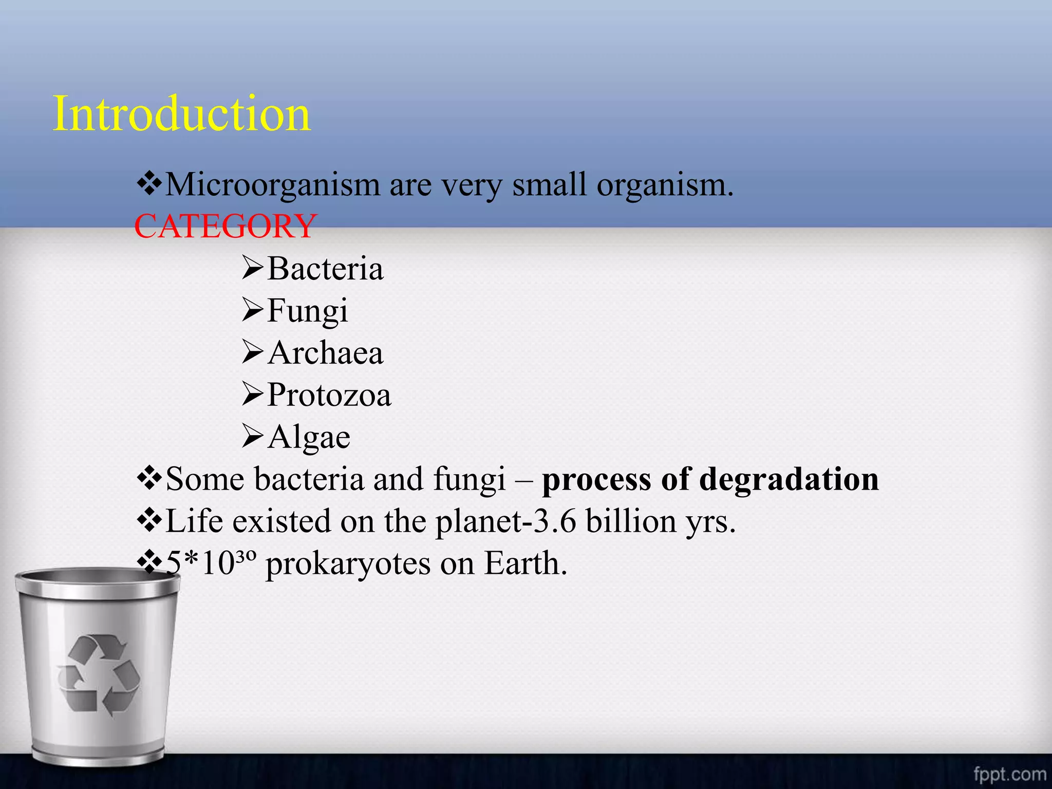 Microbial degradation of waste | PPT