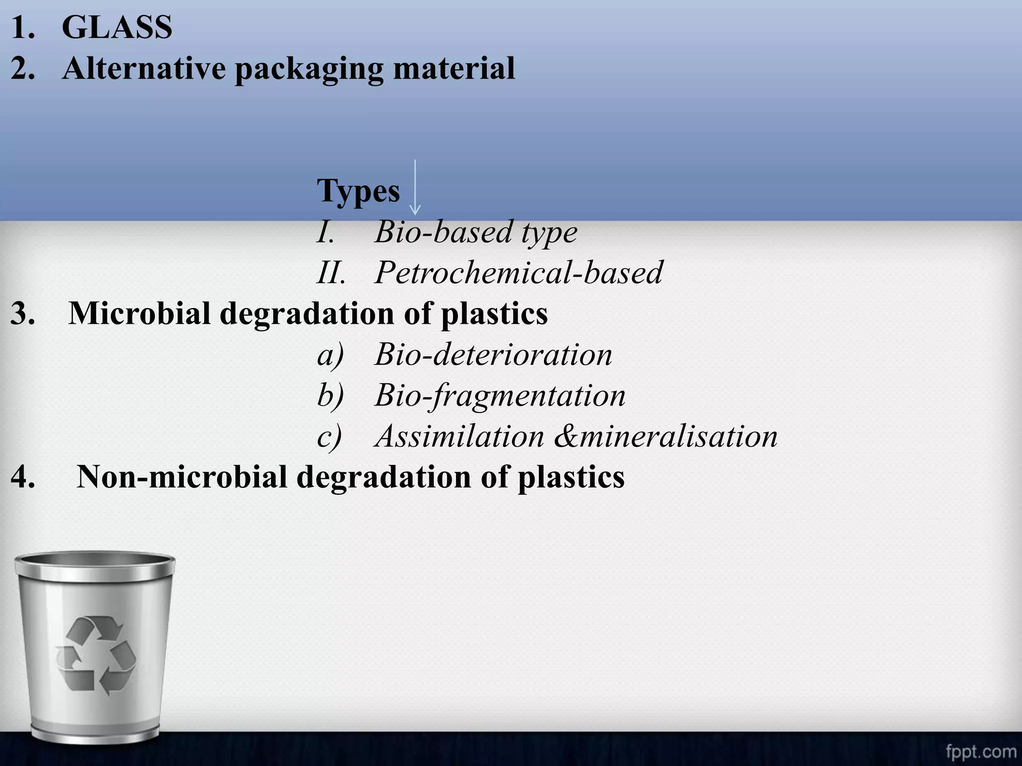 Microbial degradation of waste | PPT