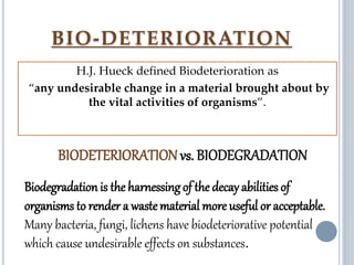 Microbial deterioration of textiles and paper | PPTX