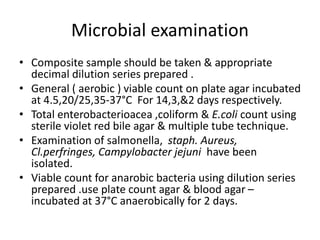 Microbial eaxamination of specific food | PPT