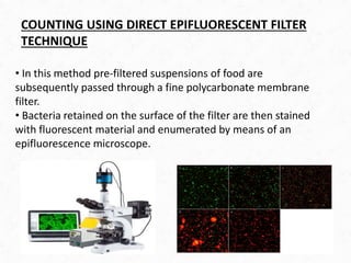 Microbiological examination of food | PPTX