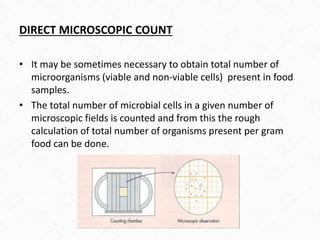 Microbiological examination of food | PPTX