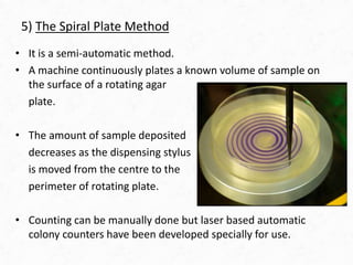 Microbiological examination of food | PPTX