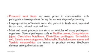 Microbial flora of meat and meat products | PPTX