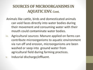 Microbial flora of the aquatic env | PPTX