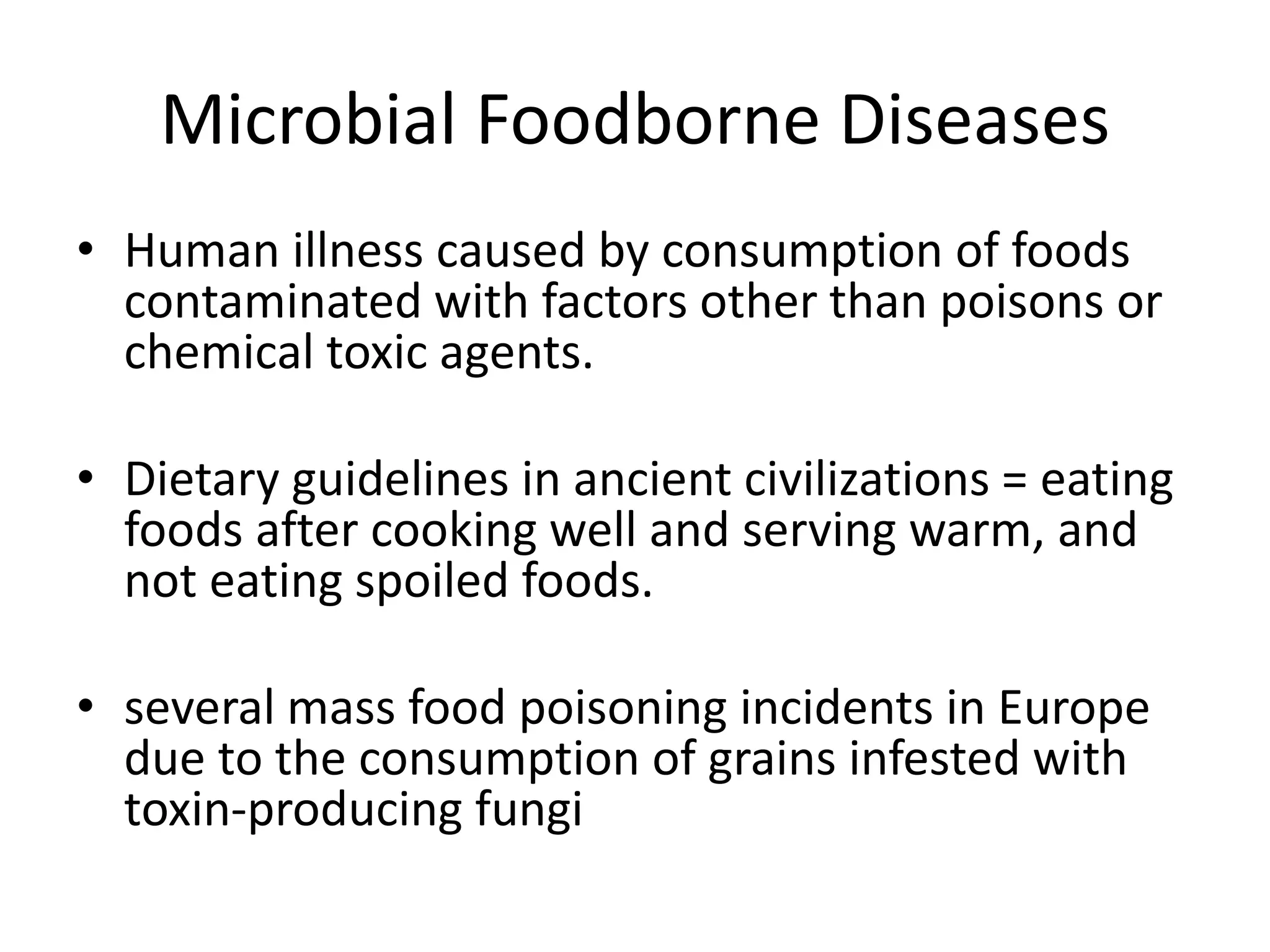 Microbial foodborne diseases | PPTX