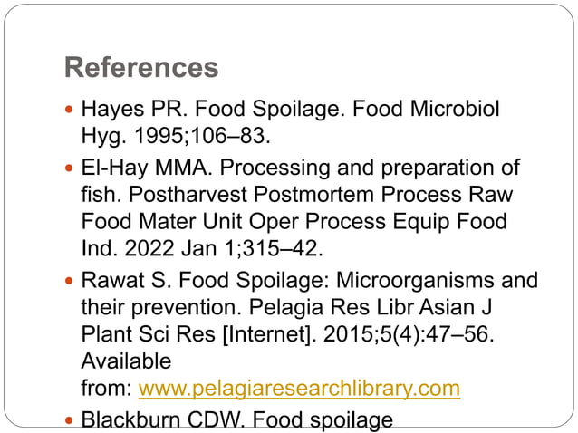 microbial food spoilage Growth and multiplication of micro organisms | PPT