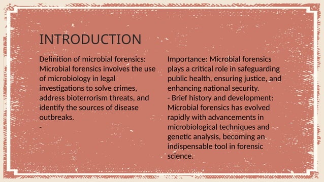 Microbial forensic by Debmalya Biswas.pptx