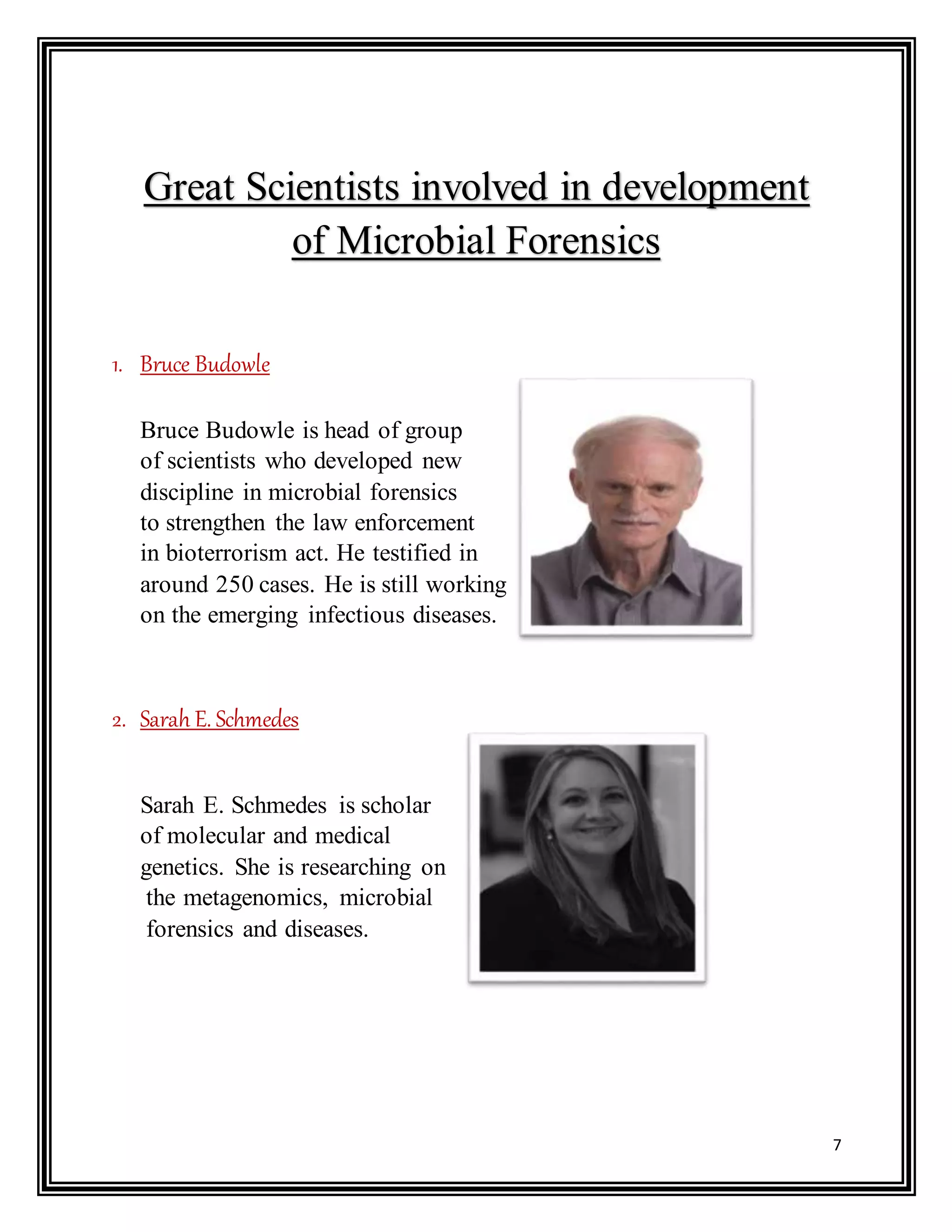 Microbial forensics and it's importance | DOCX