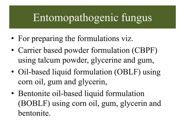 Microbial formulations | PPTX