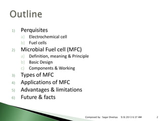 Microbial fuel cell advanced | PPTX